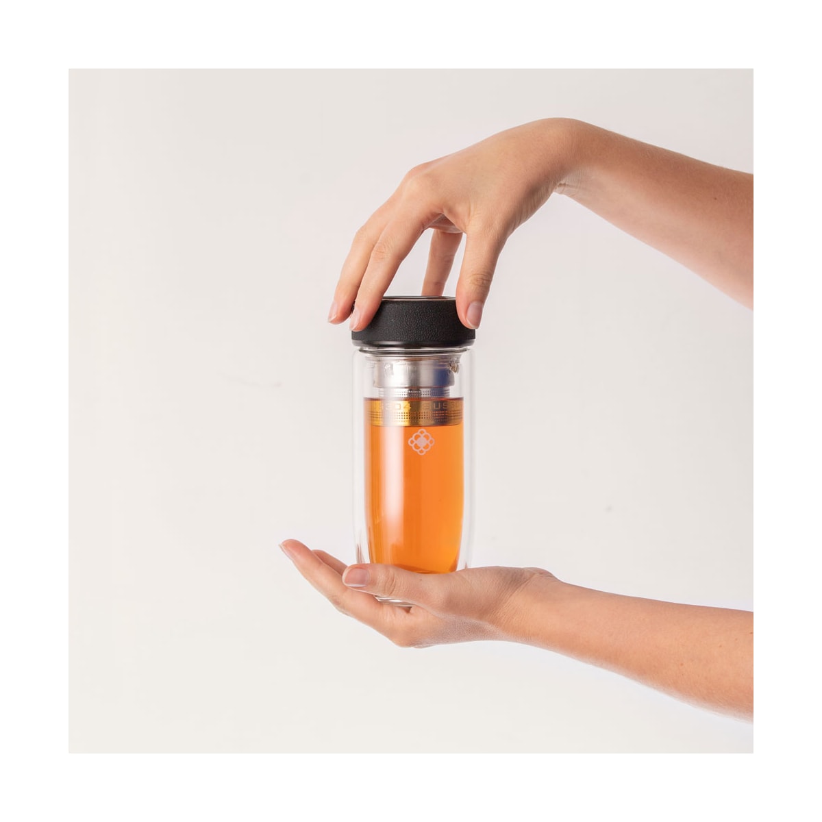 Garrafa de Vidro Duplo com Infusor Sync Duo Bottle Moncloa 320ml ...